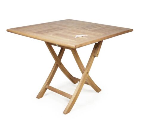 Bailey Square Folding Tables - Ascot Teak